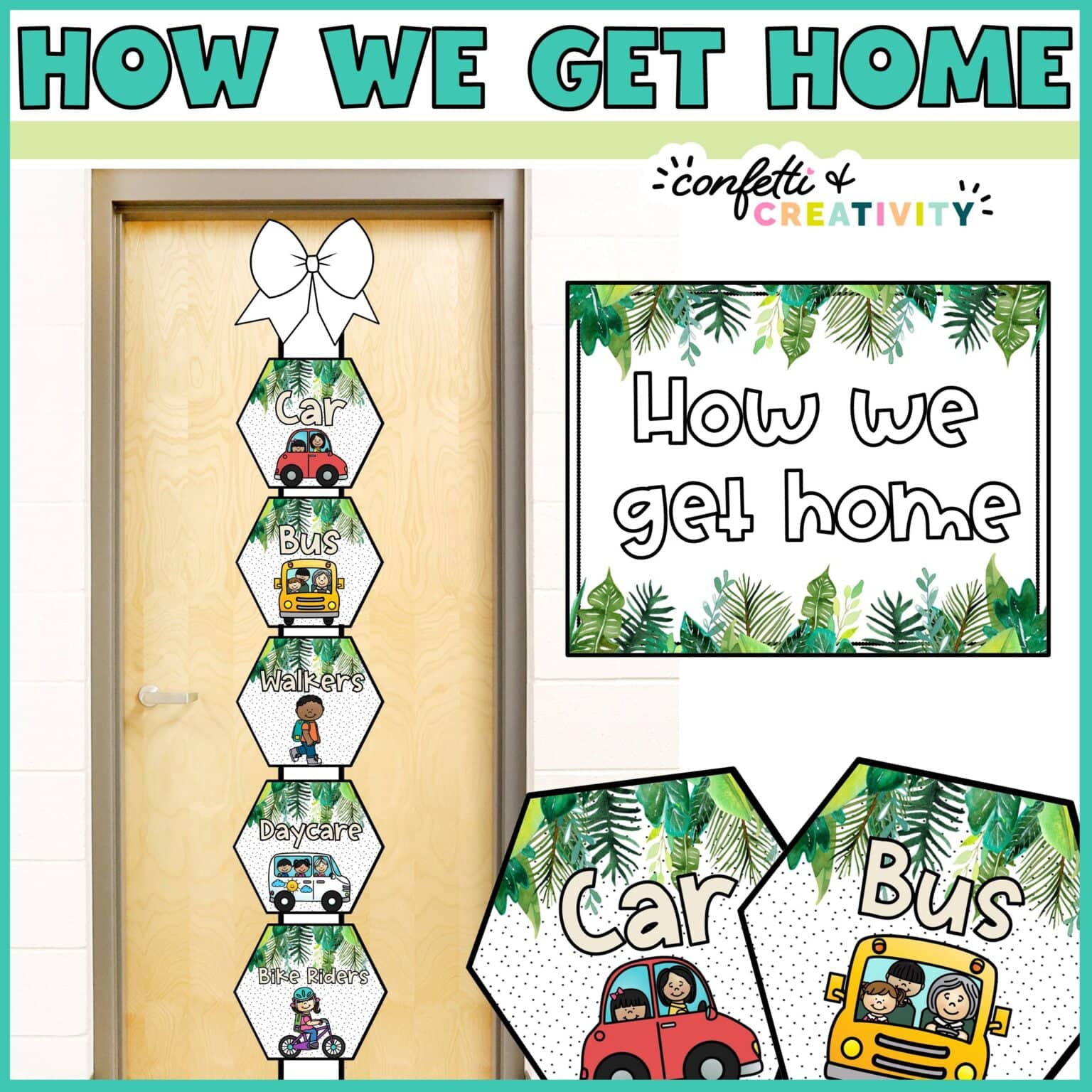 Tropical How We Get Home Posters | Confetti & Creativity