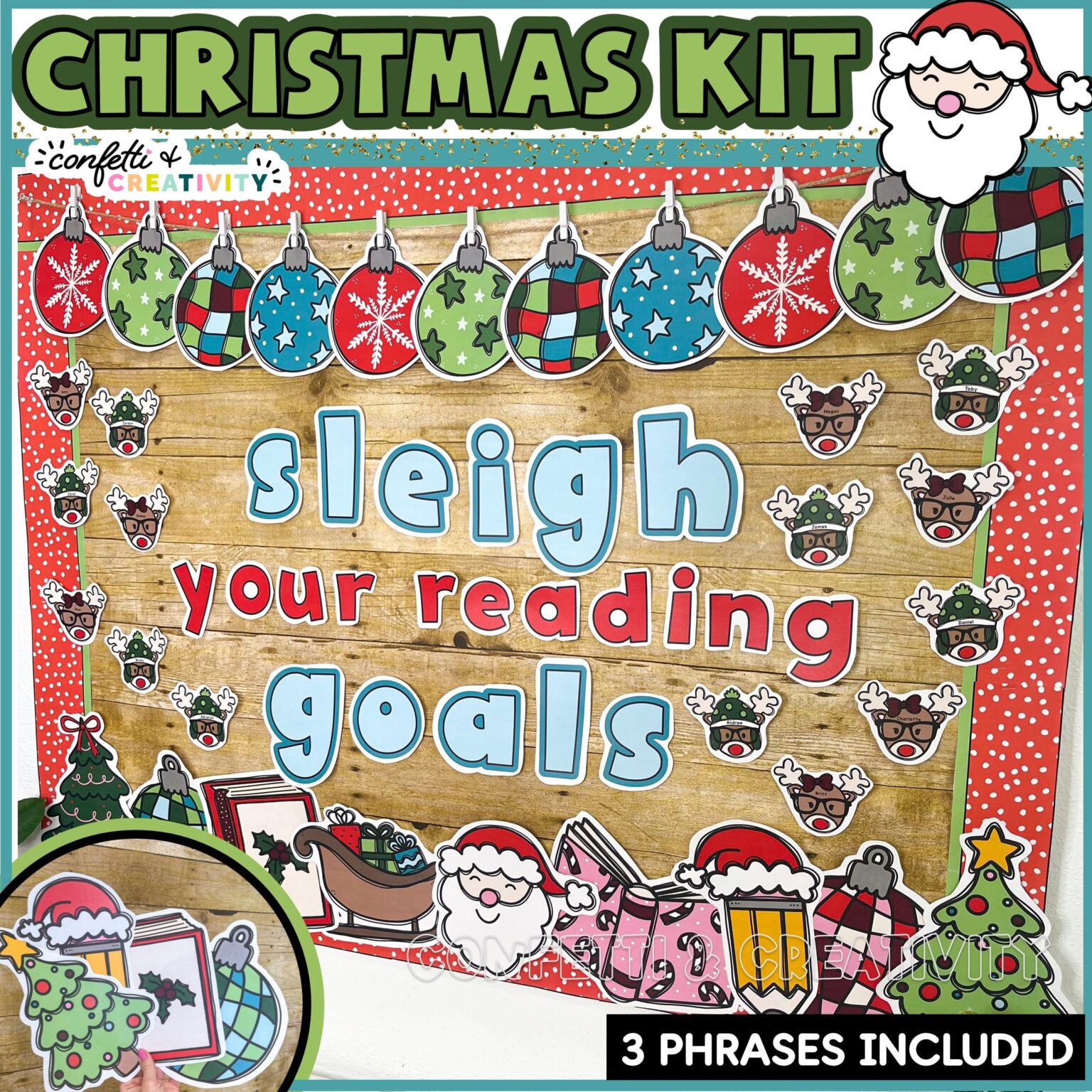Christmas Bulletin Board | Reading Bulletin Board | Confetti & Creativity
