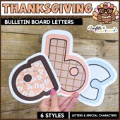 Thanksgiving Bulletin Board Letters | Confetti & Creativity