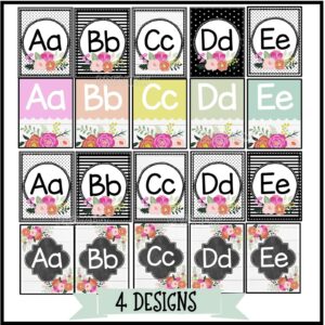 Farmhouse Floral Alphabet Posters | Confetti & Creativity
