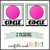 Farmhouse Floral 2D and 3D Shape Posters | Confetti & Creativity