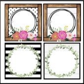 Farmhouse Floral Editable Labels | Confetti & Creativity