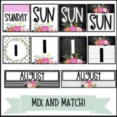 Farmhouse Floral Calendar Pack | Confetti & Creativity