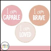 Boho Neutral Affirmation Station | Confetti & Creativity