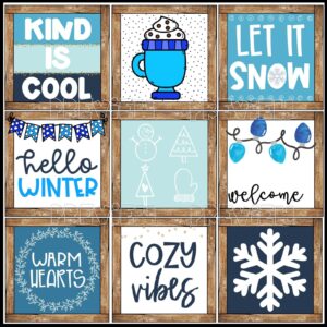 Farmhouse Winter Holiday Posters | Confetti & Creativity