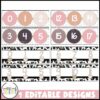 Boho Neutral Number Line 0-200 | Confetti & Creativity