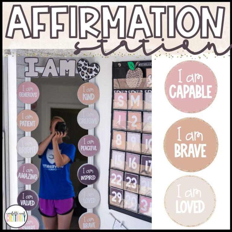 Boho Neutral Affirmation Station | Confetti & Creativity