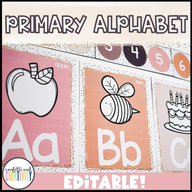 Boho Neutral Primary Alphabet | Confetti & Creativity