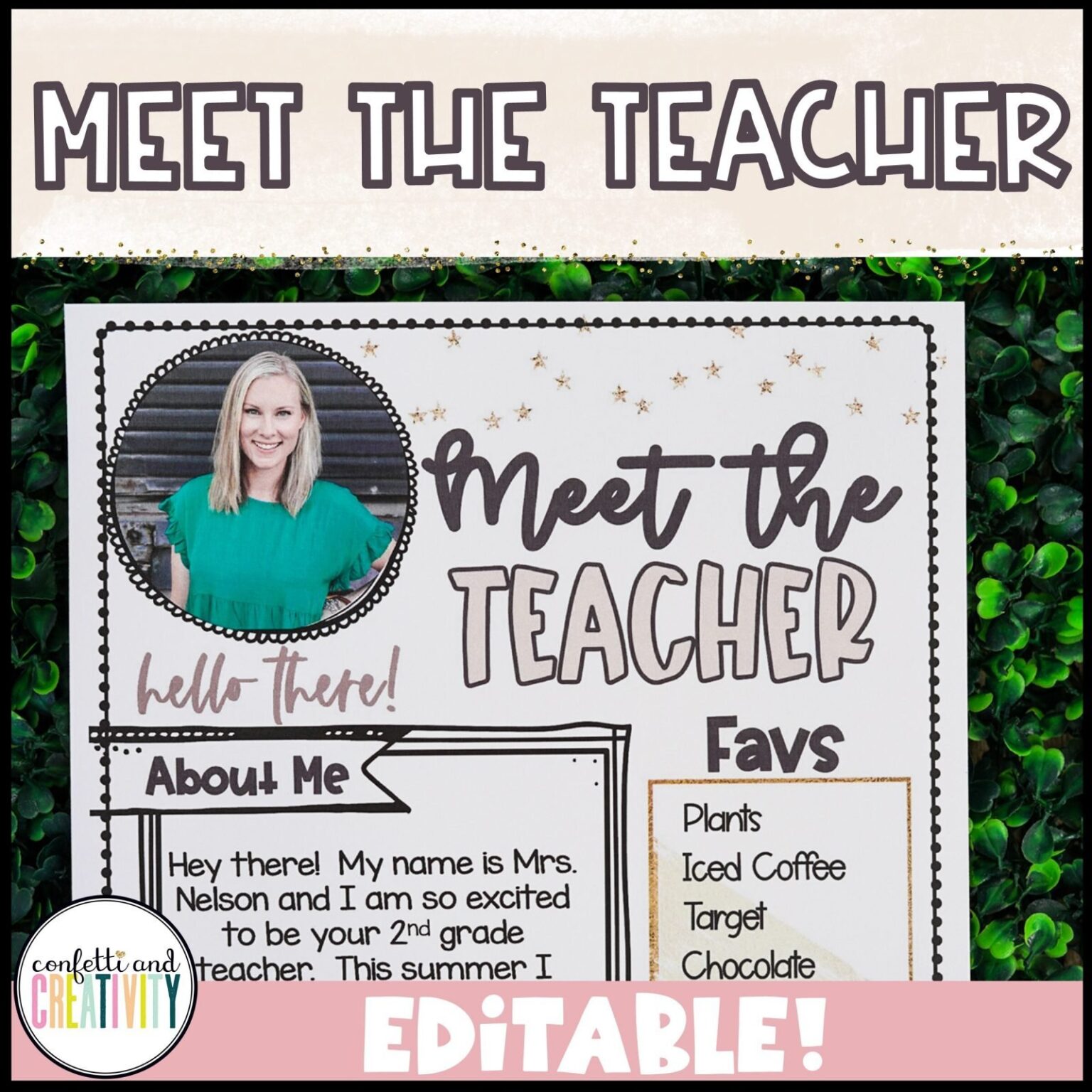 Boho Neutral Meet the Teacher | Confetti & Creativity