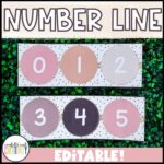 Boho Neutral Number Line 0-200 | Confetti & Creativity