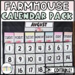 Farmhouse Floral Calendar Pack | Confetti & Creativity