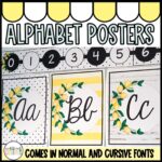 Lemon Alphabet Posters | Confetti & Creativity