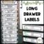 Modern Farmhouse 10 Drawer Cart Labels | Confetti & Creativity