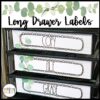 Modern Farmhouse 10 Drawer Cart Labels | Confetti & Creativity