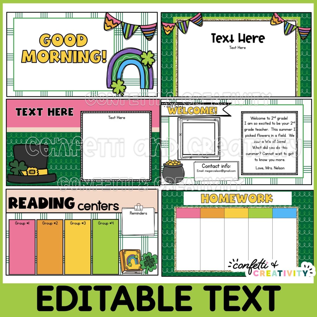 St. Patrick's Day Powerpoint and Google Slides Template | Morning ...
